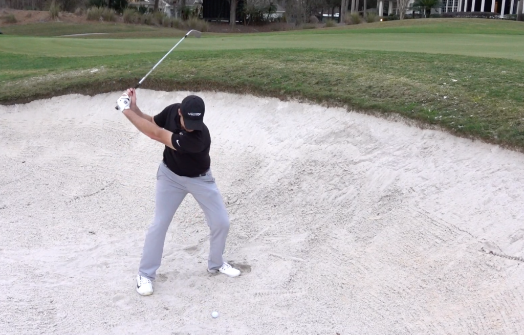 Escaping Deep Bunkers playing golf • Top Speed Golf