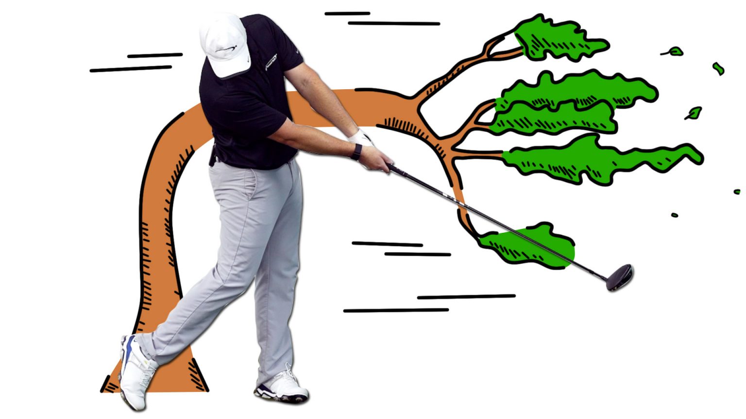The Swinging Tree Drill to Hit Your Driver Straight • Top Speed Golf